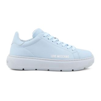 Love Moschino Leather Sneakers - - Shoes - Damen - Blau - 36 EU
