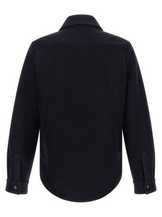 Moncler Virgin Wool Overshirt - Navy