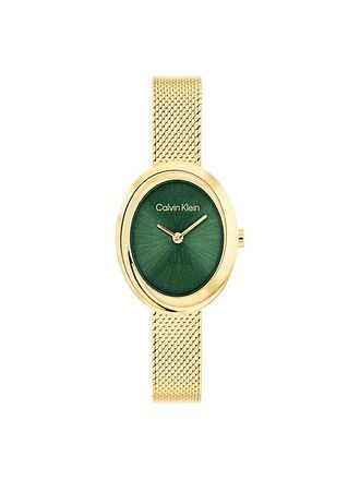 Calvin Klein Mesh-armbanduhr Mit Gedrehter Lünette - Gold - Damen - Einheitsgröße