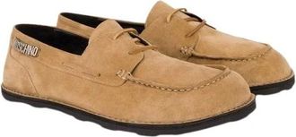 Moschino Homme, Chaussures, Beige, Taille: 41 EU Mocassins en daim