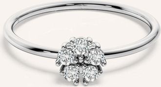 VEYNOU Veynou Ring Aus 14 Karat Wei&szlig;gold Und 0,18ct. Lab-Grown Diamanten silber