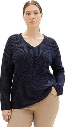 Tom Tailor 1039919 Pull Grande Taille, 10668 - Sky Captain Blue, 50 Femme