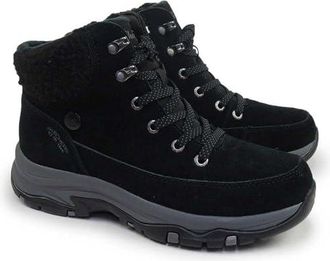 Skechers Baskets Trego Snow Breeze pour Femme, Noir, 37 EU