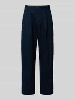 Tommy Hilfiger Wide Fit Bundfaltenhose aus reiner Baumwolle