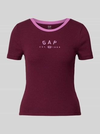 GAP T-Shirt mit Logo und Rundhalsausschnitt