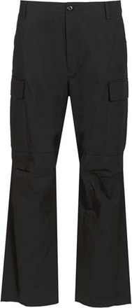 Maison Margiela Homme, Pantalons, Noir, Taille: XL Pantalon Cargo avec Logo Brod&eacute;
