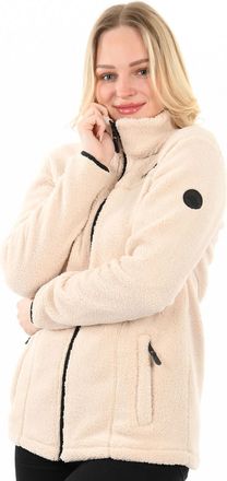 Arctic Seven Damen Fleecejacke (S-3XL) - Leicht, Flauschig, Atmungsaktiv, Hoher Kragen, &Uuml;bergangsjacke Warme Jacke Frauen - AS-416 Beige XXX-Large