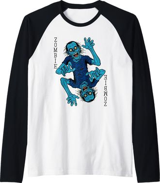 MathWare Lustige Nerdy Zombie Karte Sci-Fi Gamer Geek Raglan