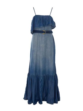 Pinko Robe Au Genou - Bleu