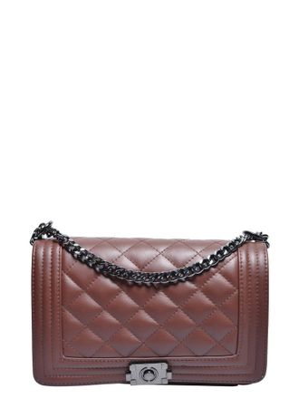 Anna Luchini Kastanienbraun Rindsledertasche