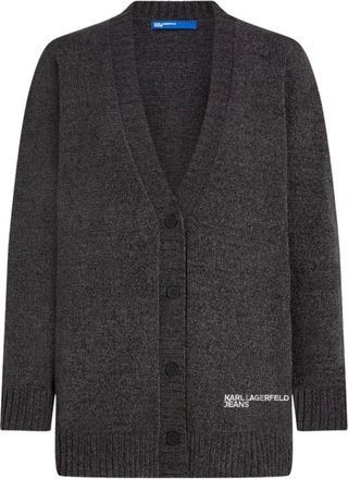 Karl Lagerfeld Femme, Pulls, Gris, Taille: 40 FR KLJ Oversized Cardi