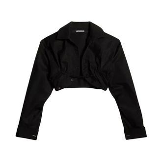 Jacquemus Damen, Blusen & Hemden, Schwarzk, LGr&ouml;&szlig;e