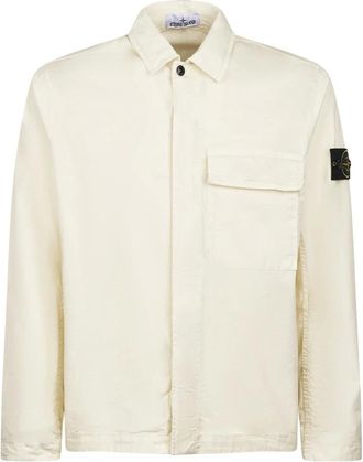 Stone Island Homme, Vestes, Beige, Taille: L Zip Shirt