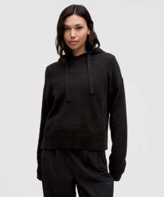 lululemon Sweat &agrave; capuche d&eacute;contract&eacute; en cachemire pour Femmes - Taille XL