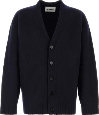 Jil Sander Homme, Pulls, Bleu, Taille: XL Cardigan