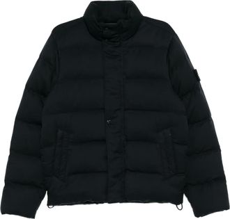 Stone Island Wattierte 4100100 Twill Wool-TC_Stone Island Ghost Jacke - Blau