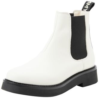 Tommy Jeans Tjw Chelsea Flat Boot Mittelhohe Stiefel, Damen, Weiß (Rich Cream), 39 Eu