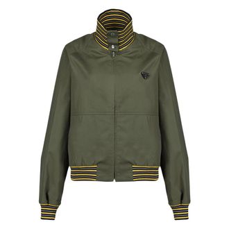 Prada Popeline Stehkragen Jacke - - Jackets - Damen - Gr&uuml;n - S