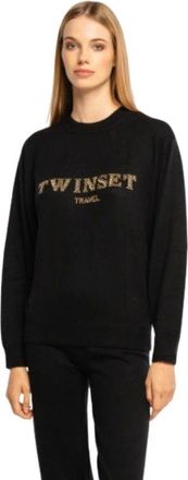 Twinset Femme, Sweatshirts et sweats &agrave; capuche, Noir, Taille: 44 FR Completo Tuta