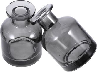 Holibanna Lurrose Zylindrische Glasflaschen 2 St&uuml;ck 150 ml Nachf&uuml;llbare Aromatherapiebeh&auml;lter f&uuml;r Duftst&auml;bchen Flammenloser Diffusor B&uuml;ro und Auto