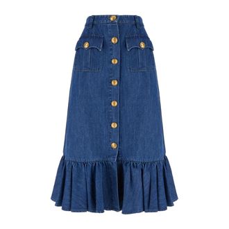 Valentino Garavani Elegante Gonne Rock - - Skirts - Damen - Blau - S
