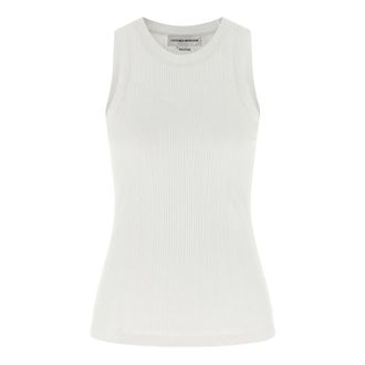 Victoria Beckham Rib Tank - - Tops - Damen - Wei&szlig; - L