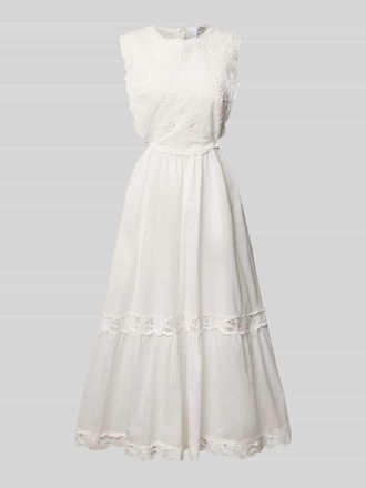 Mango Midikleid mit Lochstickerei Modell OCEAN