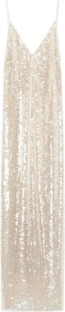 Forte_Forte Femme, Robes, Beige, Taille: 38 FR Slip dress Liquid Sequins