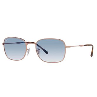 Ray-Ban unisex, Accessoires, Jaune, Taille: 57 MM Lunettes de soleil cristal bleu forme coussin