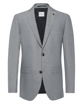 Roy Robson Einreihiges Sakko mit Leinen und fallendem Reverskragen in
