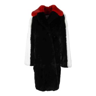 Msgm Pelz Hausschuhe - 100% Echt Lapin Rex - - Jackets - Damen - Schwarzk - XS