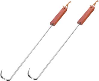 Artibetter 2 St&uuml;ck Teiliges Edelstahl Fleischgabel mit Ergonomischem Rutschfestem Griff f&uuml;r Barbecue Steak Lamm und Grillgerichte Langlebig Leicht zu Reinigen f&uuml;