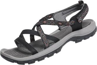 Generic Sandales de marche d&eacute;contract&eacute;es &agrave; bout ouvert pour femme - &Eacute;l&eacute;gantes - Classiques - Respirantes - Antid&eacute;rapantes - Confortables - Sports de plein air