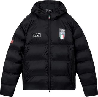 Emporio Armani Emporio Armani Ea7, Homme, Vestes, Noir, Taille: L Fisi Italia Team Down Jacket