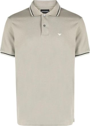 Emporio Armani Logo-embroidered Polo Shirt