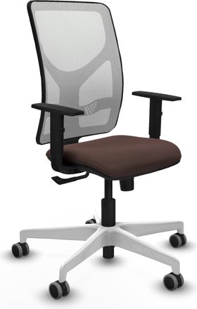 Piqueras y Crespo Telearbeitsstuhl mit 1D-Armlehnen, h&ouml;henverstellbare Lendenwirbelst&uuml;tze, ausgestattet mit 3 Positionen und Schneideschaum, mit Rollen von 65 mm, Parke