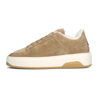 Nubikk Cognacfarbene Wildleder Low Top Sneakers - - Shoes - Damen - Braun - 40 EU