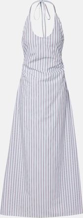 Sir. Robe longue &agrave; rayures en coton m&eacute;lang&eacute;