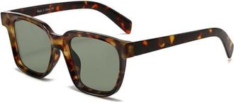 Generic Lunettes de soleil rectangulaires rétro punk pour femmes, lunettes de soleil pour femmes, lunettes de soleil à la mode pour toutes les personnalités, 