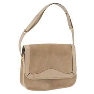 Dior Pre-owned Vintage Suede Shoulder Bag - - Pre-owned - Damen - Beige - ONE SIZE