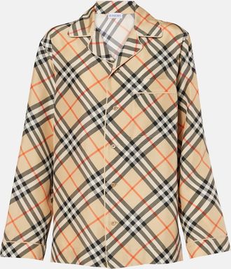 Burberry Hemd Burberry Check aus Seide
