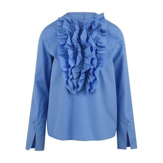 Douuod Klarblaues Popeline-Hemd - - Blouses & Shirts - Damen - Blau - S