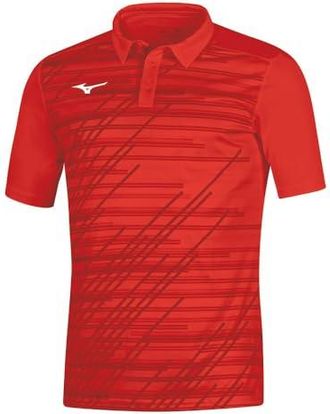 Mizuno Chiba Polo M T-Shirt, Rouge, L Hommes