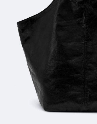 AllSaints Siloh Overspill-Tote in Schwarz