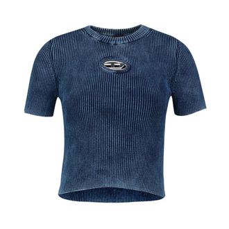 Diesel M-Anchor-A T-Shirt - - Tops - Damen - Blau - M