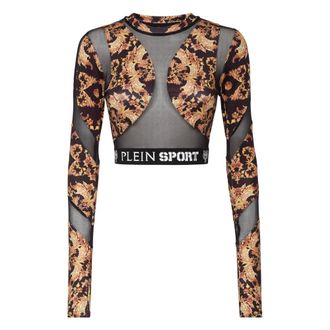 Plein Sport Femme, Sport, Noir, Taille: 38 FR Baroque Sport Top