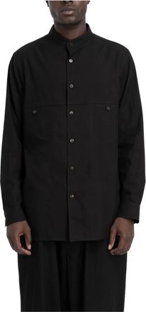 Yohji Yamamoto Homme, Chemises, Noir, Taille: XL Panelled Shirt