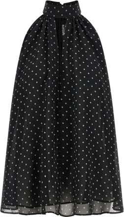 Rotate Rotate Birger Christensen, Femme, Tops, Noir, Taille: 40 FR Halterneck Bow Top