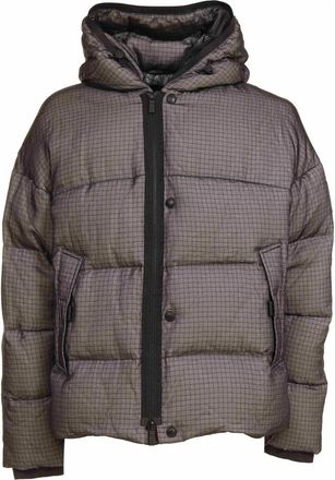 Roberto Cavalli Kapuzen-Pufferjacke - - Jackets - Herren - Grau - L