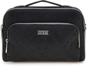 Guess sac à épaule bandoulière Boston Camera Bag Double Zip Black noir